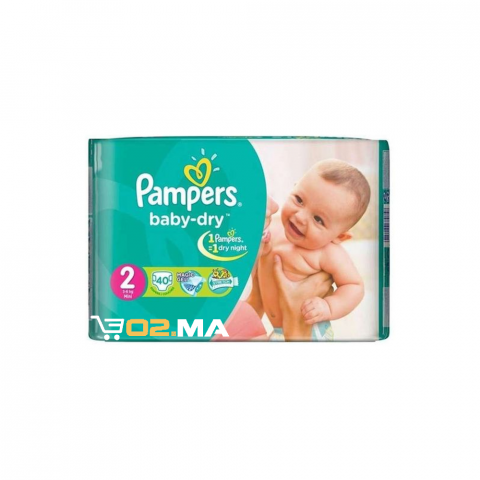 40 Couches Mini Pampers T2 (3 - 6kg) - O2