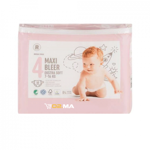 Bleer Couche Bebe 50pc Taille 4 (7-16kg) - O2